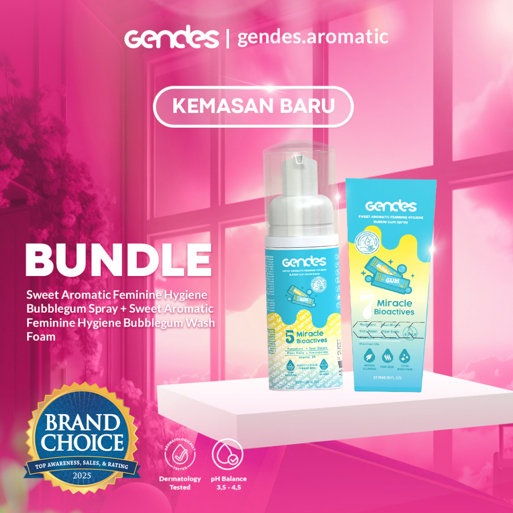 Jual Bundling Gendes Feminine Hygiene Wash Foam Bubble Gum dan Sweet ...