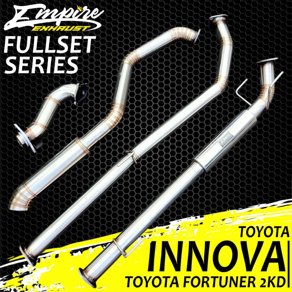 Jual Fullset Knalpot Mobil Racing Toyota Innova Fortuner 2KD Full ...