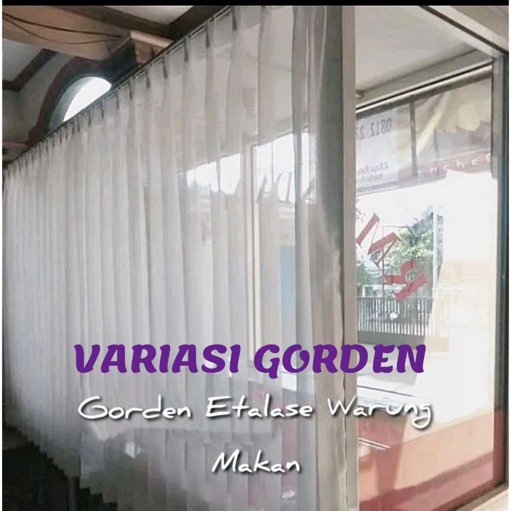 Jual Gorden Vitrase Etalase Rumah Makan Padang Hordeng Steling Jualan ...