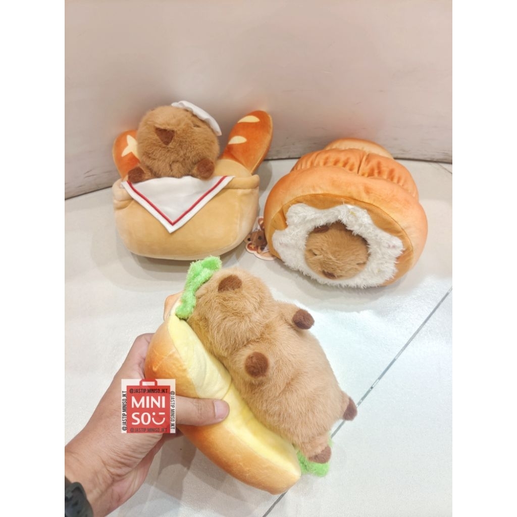 Jual MINISO Boneka Capybara MIMIBARA HAPPY BAKING Series (8inch) HOT ...