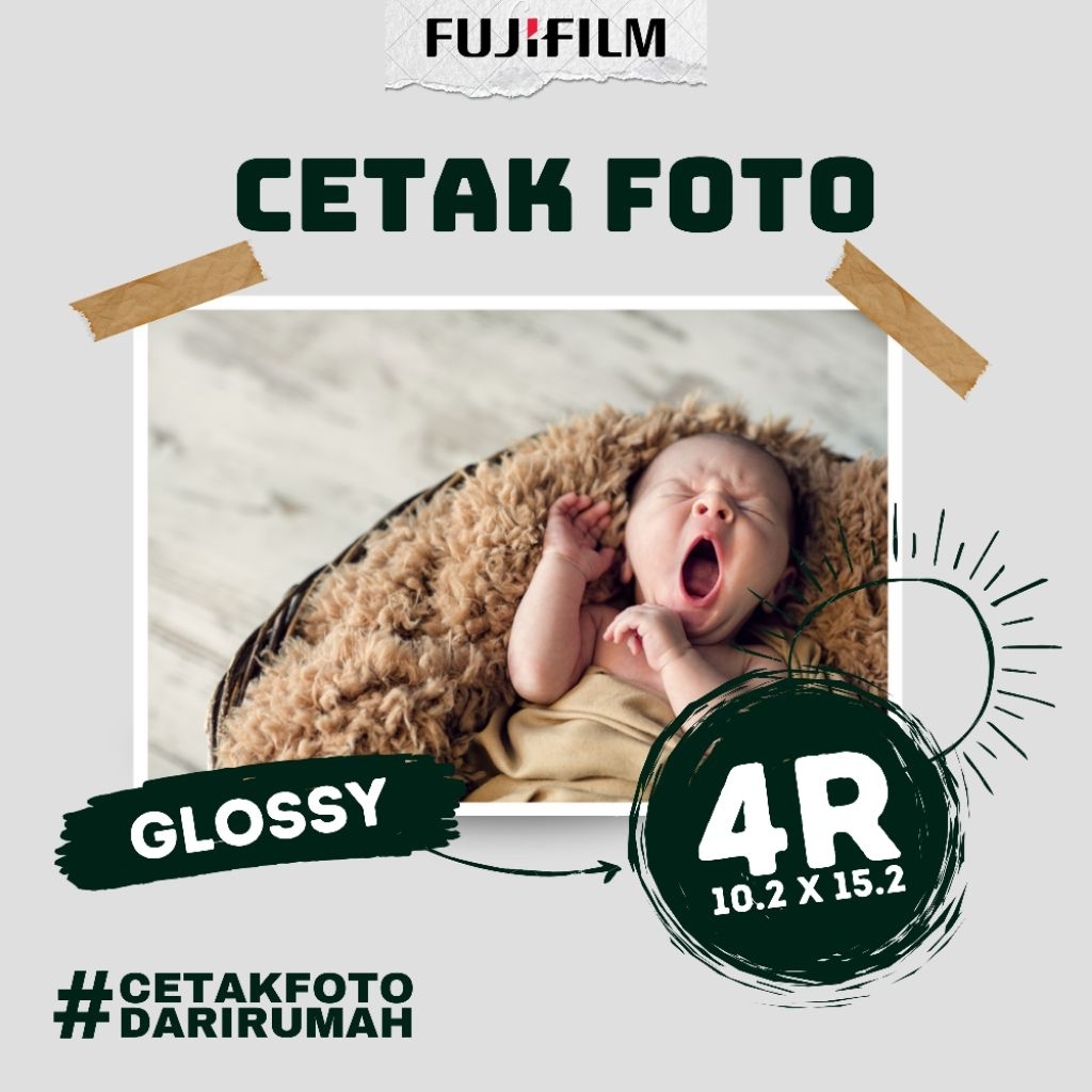 Jual CETAK FOTO 4R GLOSSY FUJIFILM KUALITAS LAB | Shopee Indonesia