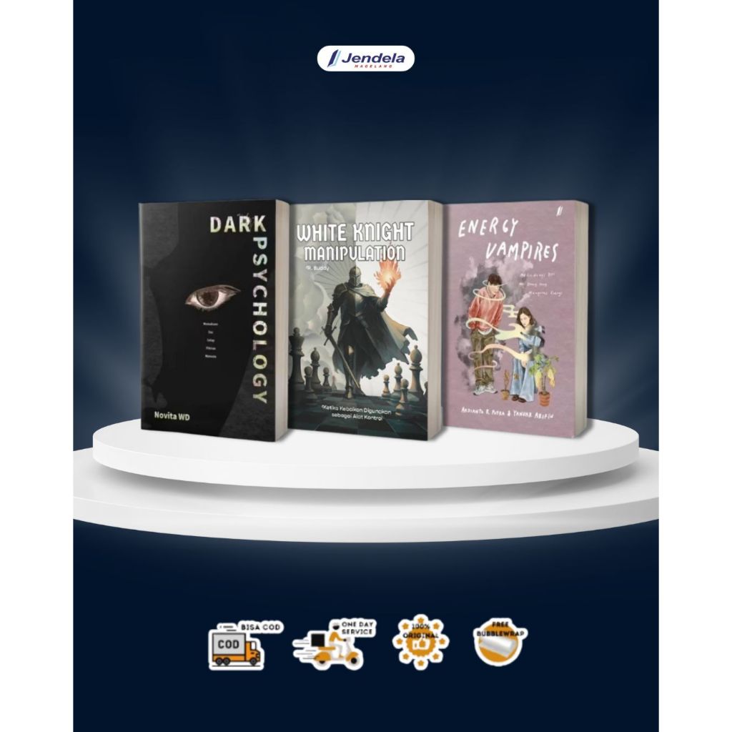 Jual Paket Bundling 3 Buku Dark Psychology, energy Vampire, White ...