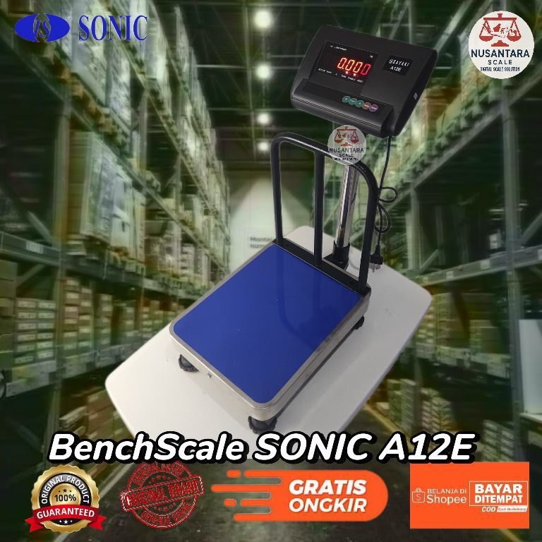 Jual Timbangan Duduk Digital Industri Serbaguna SONIC A12E 300kg-500kg ...