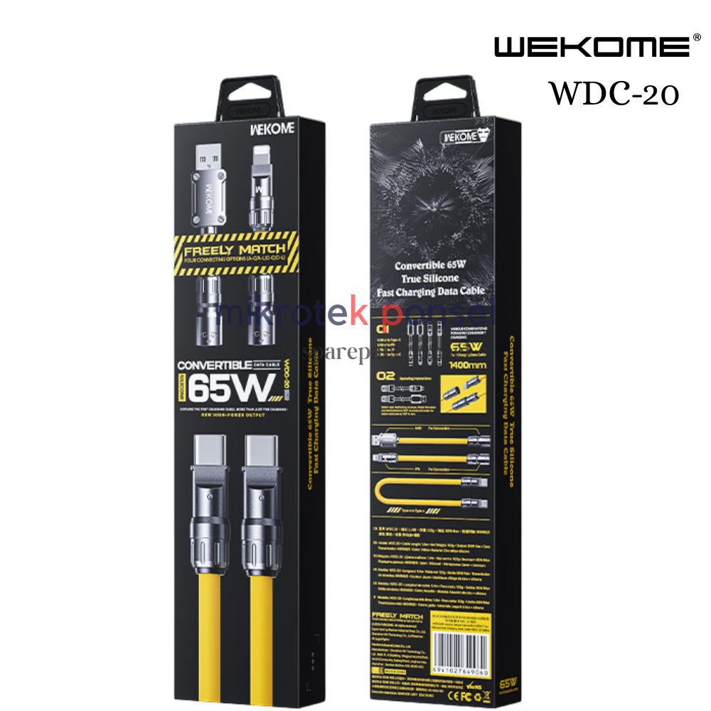 Jual Kabel Charger 65W Redmi 4in1 Type C Lightning USB Sillicone Fast Charging Convertible Cable ...