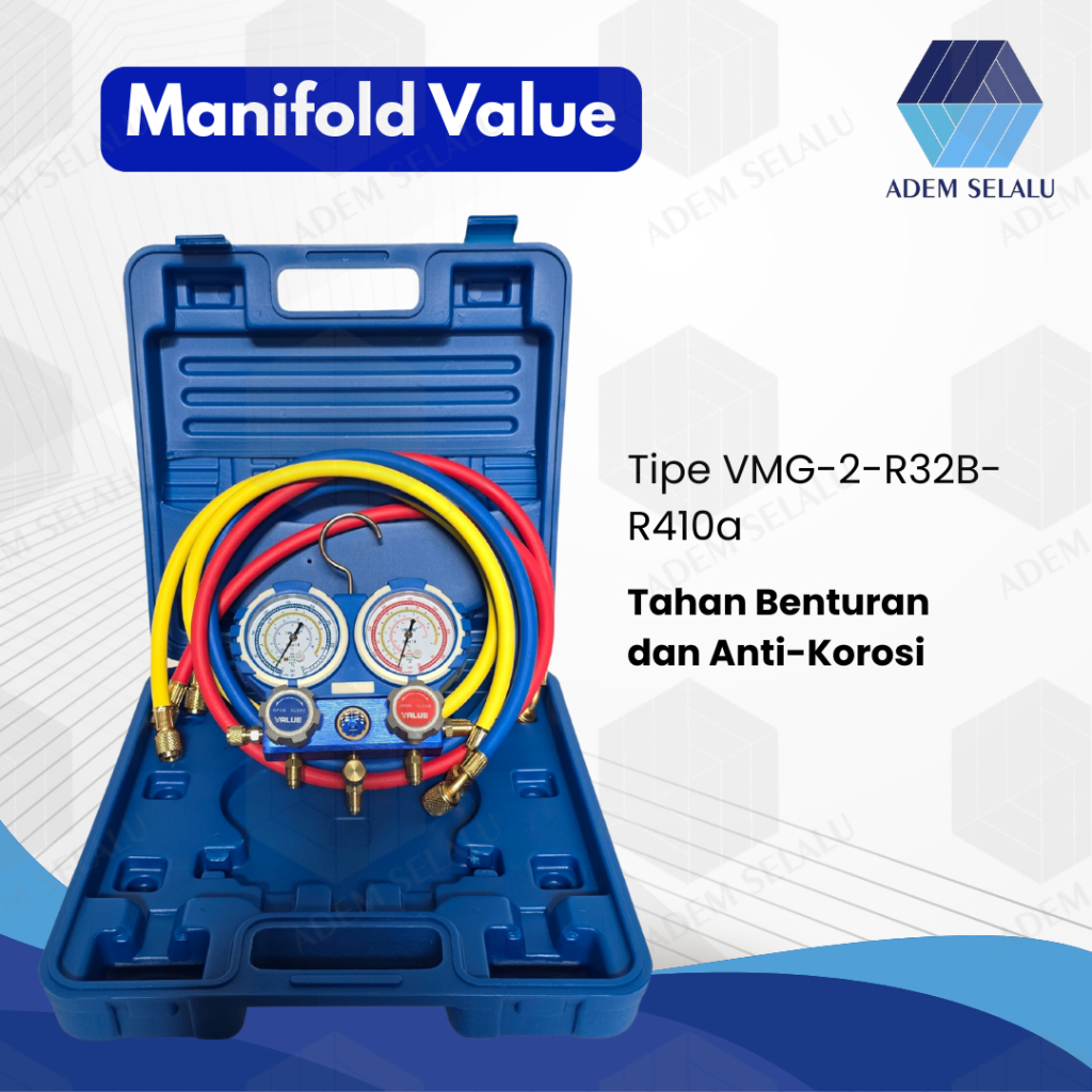 Jual Manifold Value VMG-2-R32-B | Gauge Alat Testing Pengukur AC ...
