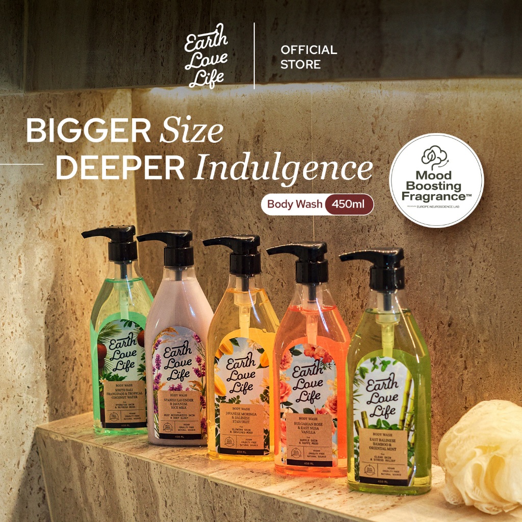 Jual [BEST SELLER] Earth Love Life Body Wash 450ml | Sabun Wangi ...