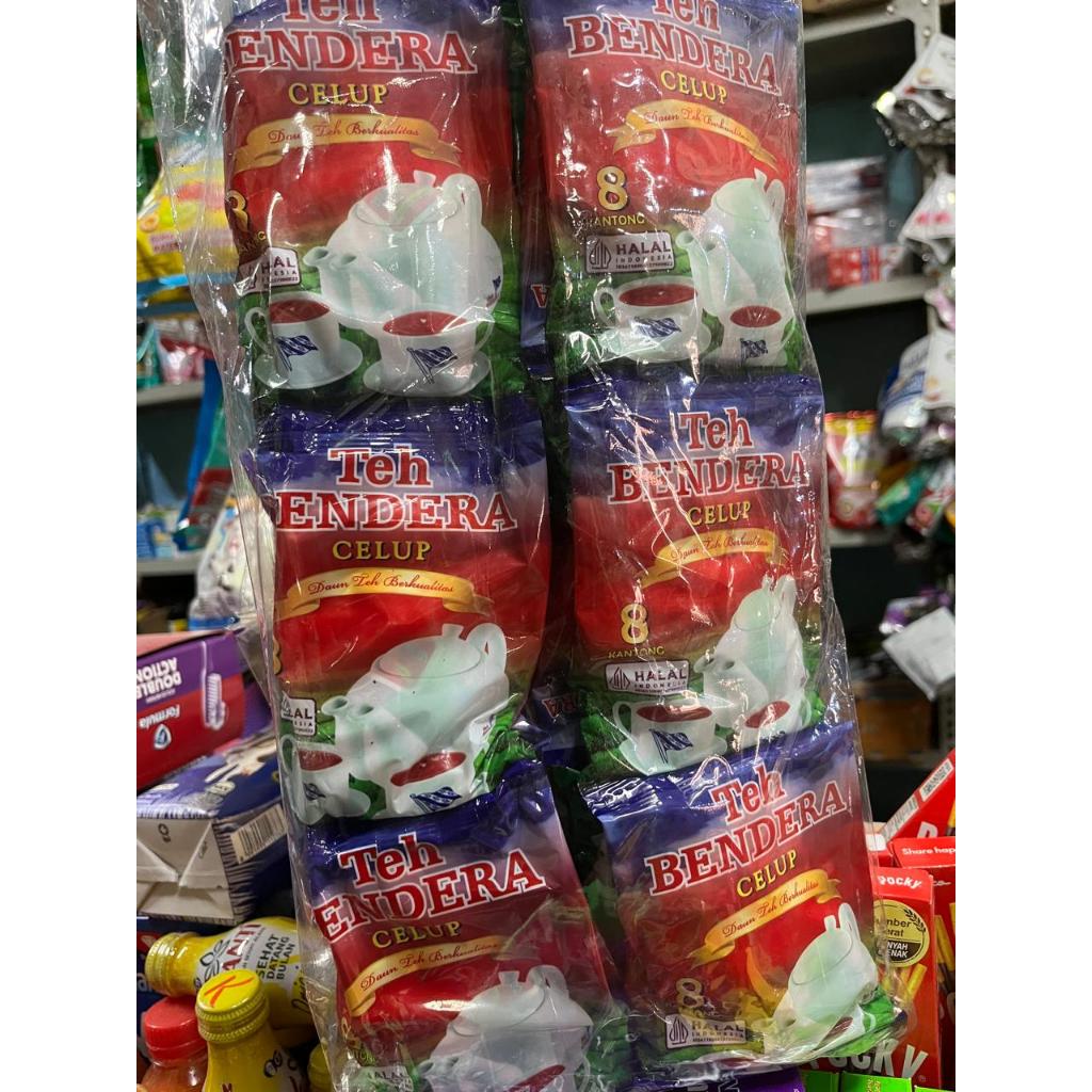 Jual 1 Pack Teh Bendera Celup Isi 4 Renceng x 6 Sachet x 8 Kantung Teh ...