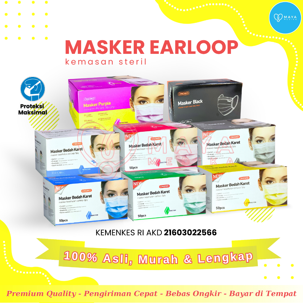 Jual Masker Earloop (Masker Gantung) | Shopee Indonesia