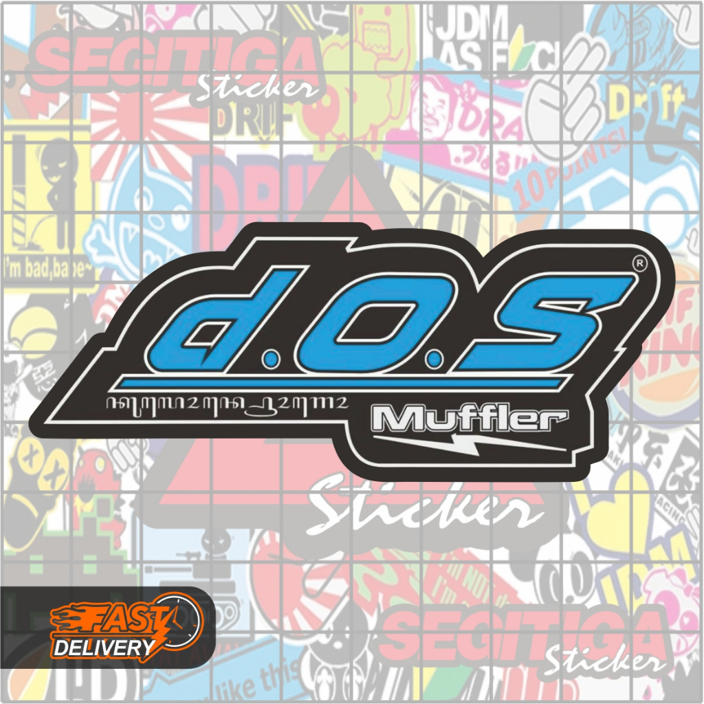 Jual Sticker Dos Muffler Ukuran 9 x 3.5 Cm | Shopee Indonesia