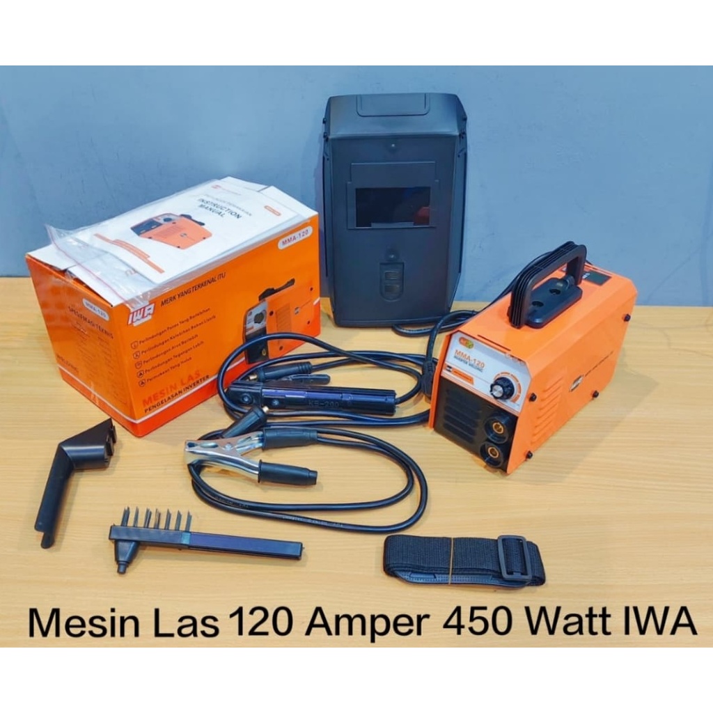 Jual Mesin Las Listrik Inverter IWA MMA-120 | Portable Welder Mesin Las ...