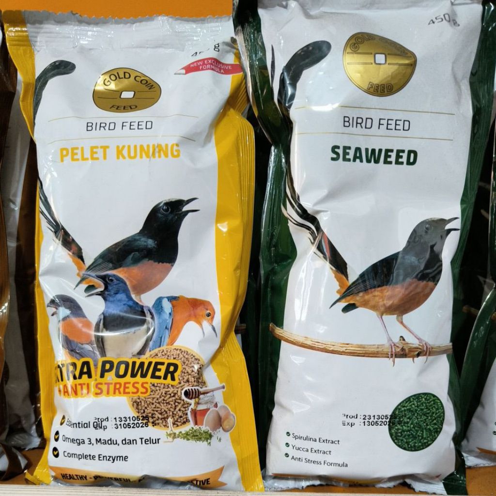 Jual BIRD FEED PAKAN MAKANAN BURUNG VOER GOLDCOIN GOLD COIN PELET ...