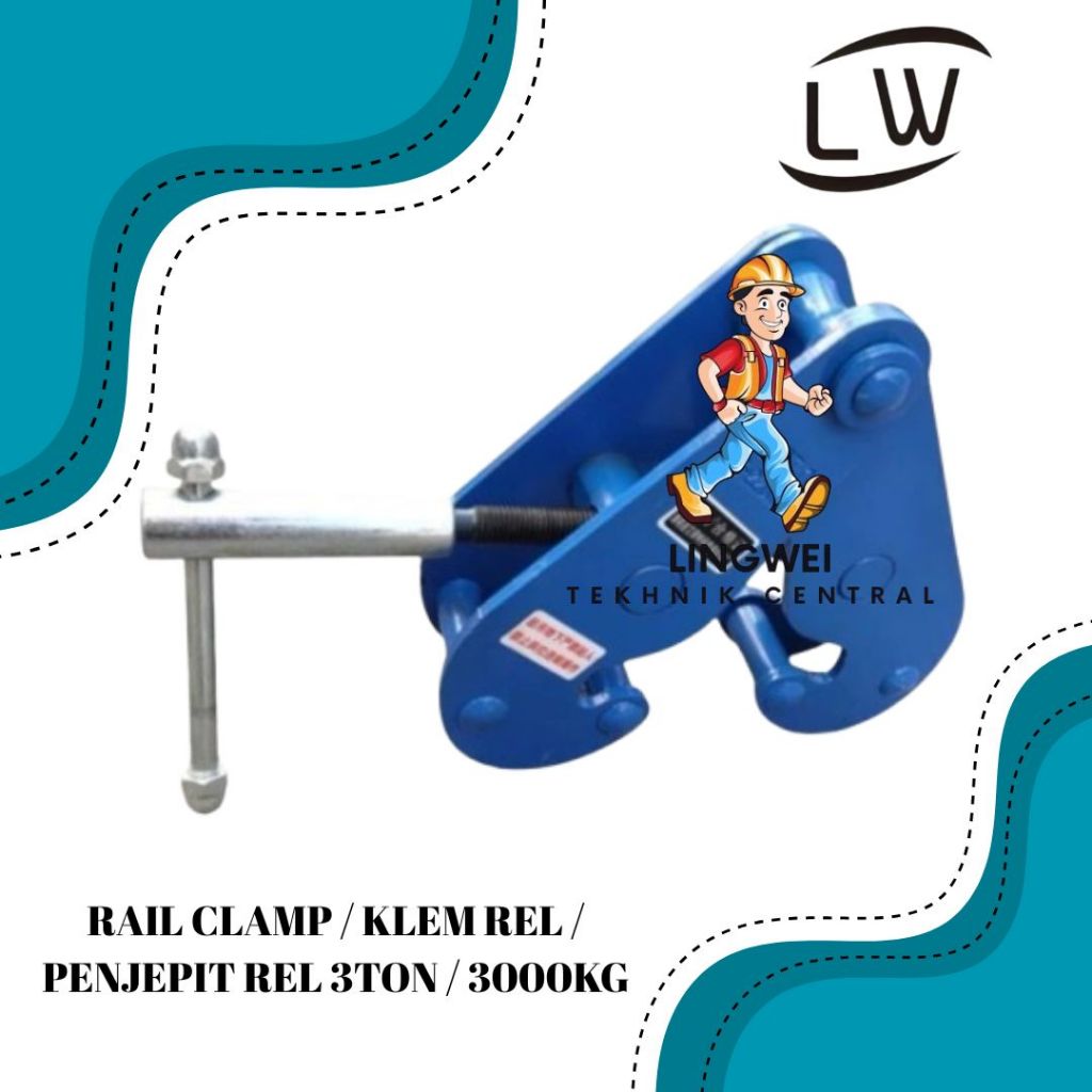 Jual RAIL CLAMP / KLEM REL / PENJEPIT REL 3TON / 3000KG | Shopee Indonesia