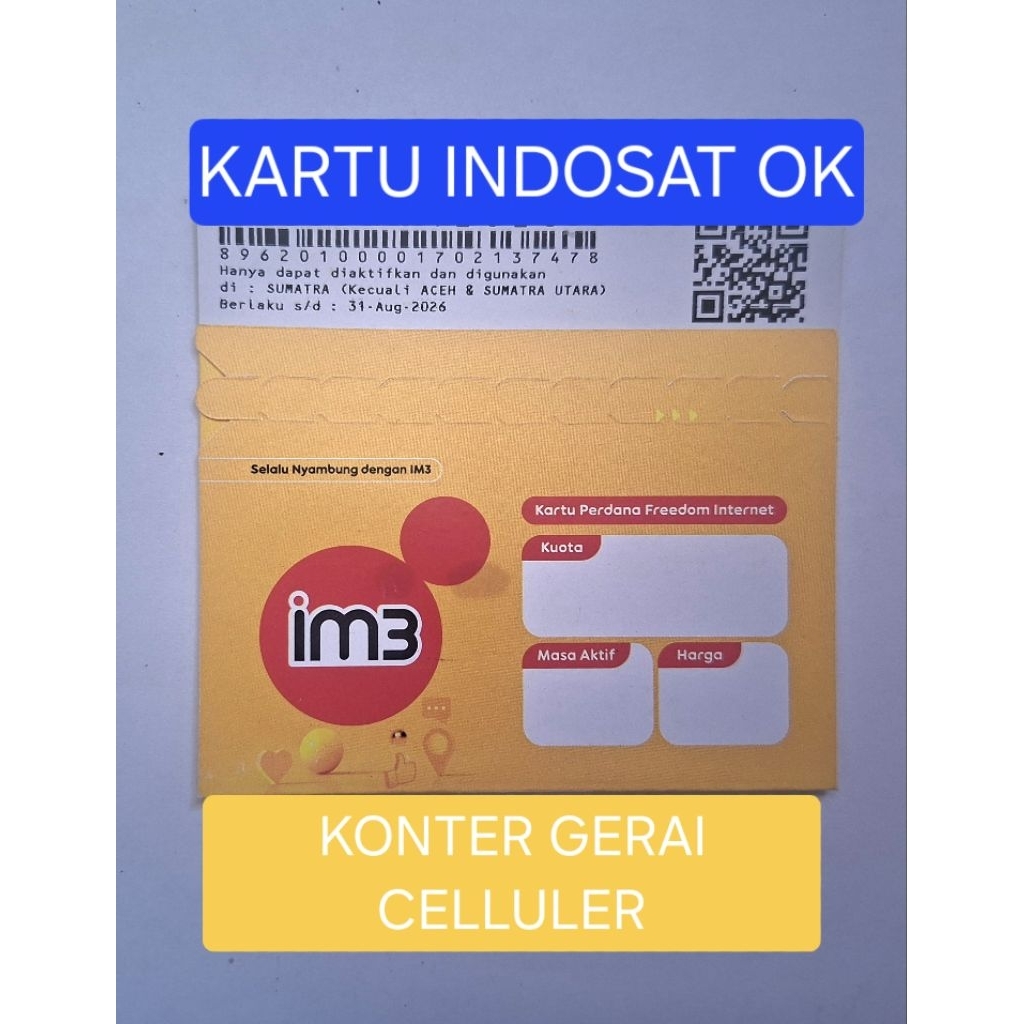 Jual KARTU INDOSAT OK 2026 | Shopee Indonesia