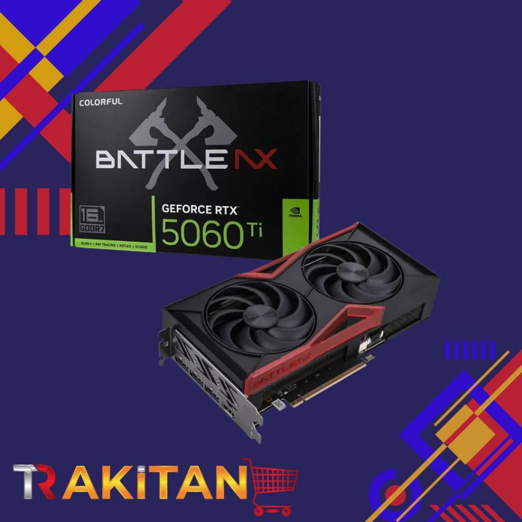 Jual Colorful GeForce RTX 5060 Ti BATTLE AX DUO 16GB-V | Shopee Indonesia