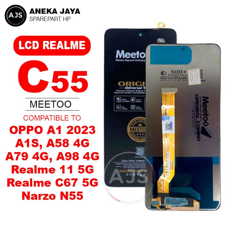 Jual LCD REALME C55 / C67 5G / 11 5G / OPPO A1 2023 / A1S / A58 4G ...
