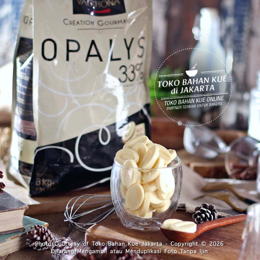 Jual Valrhona OPALYS 33% White Chocolate 3kg SAK Couverture Cokelat ...