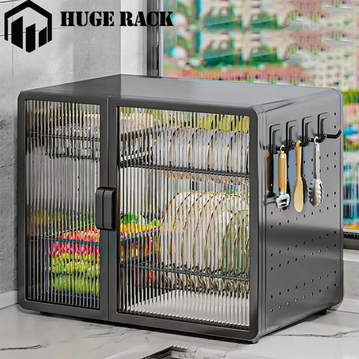 Jual Lemari Rak Piring Tertutup Rak Lemari Penyimpanan Dapur Rak Cuci ...