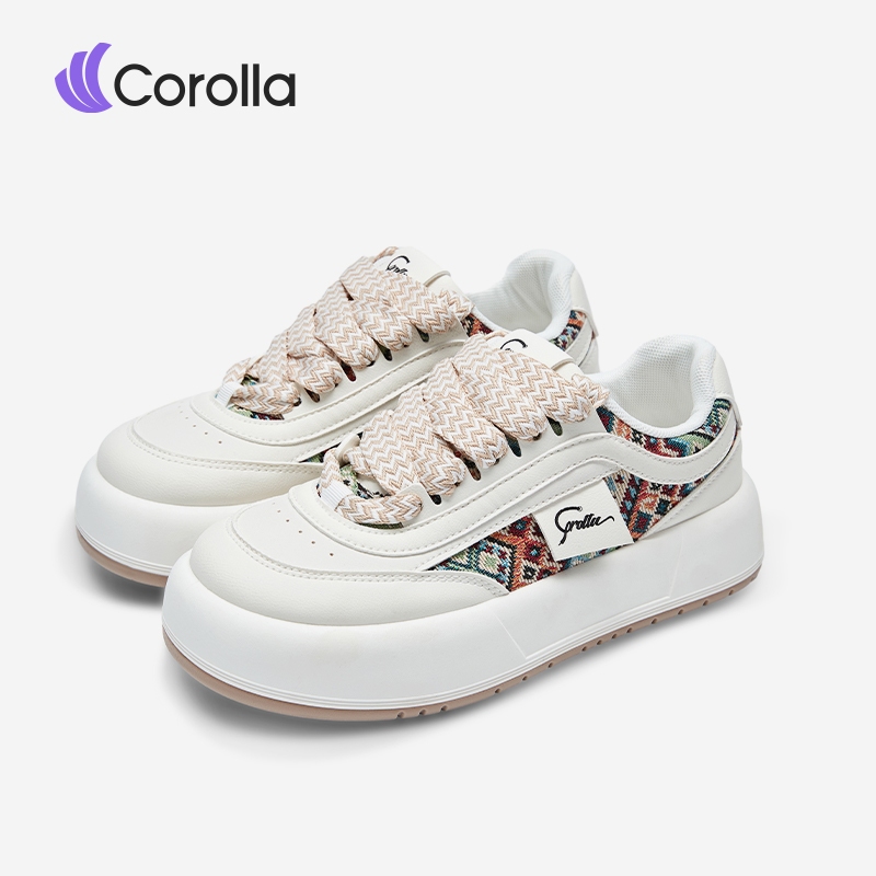 Jual COROLLA Bohemia Sepatu Wanita Hak Tinggi Sneakers Casual Ringan ...