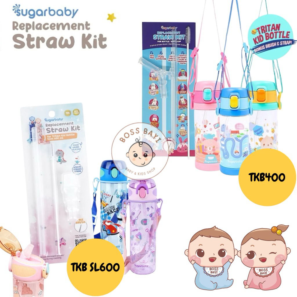 Jual SUGAR BABY - Replacement Straw For Kids Bottle TKB400 / TKB SL600 | Shopee Indonesia