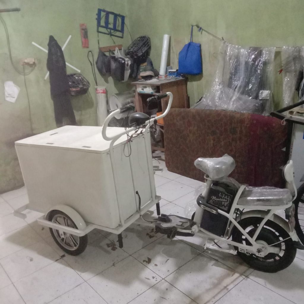Jual STOK READY Gerobak Sepeda Listrik Es Kopi SELIS 100x60x60 (invoice ...
