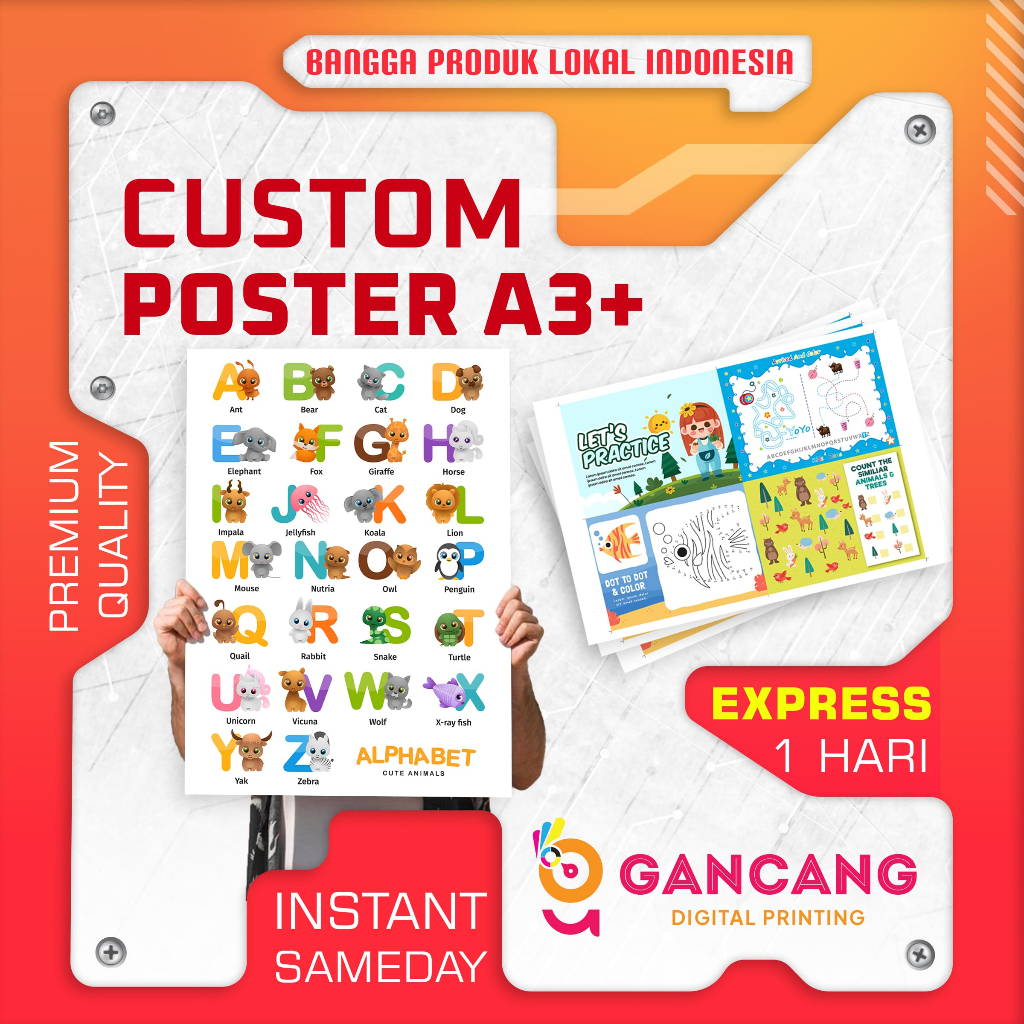 Jual CETAK POSTER A3+ - BAHAN ART PAPER, ART CARTON, MATTE PAPER ...