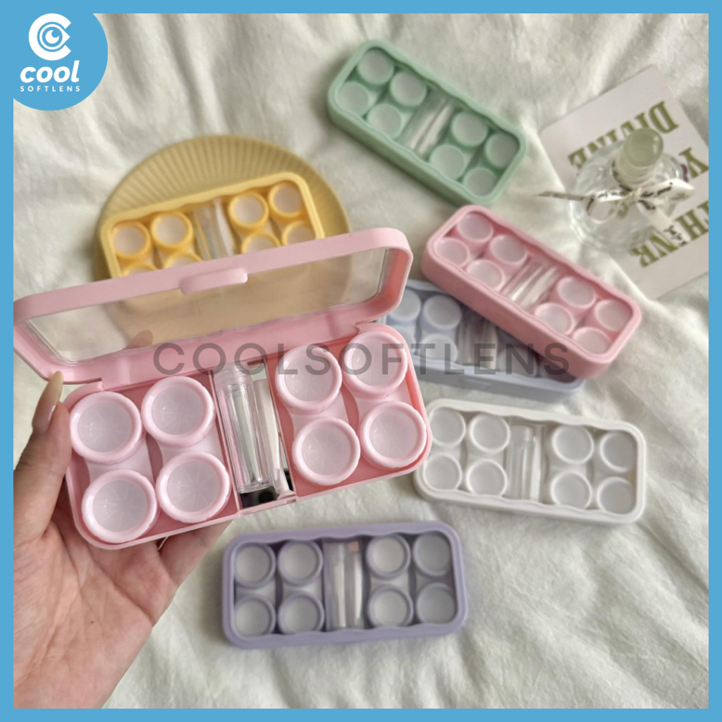 Jual (HARGA GROSIR) Kotak Softlens 4IN1 PASTEL / Tempat Softlens / Case ...