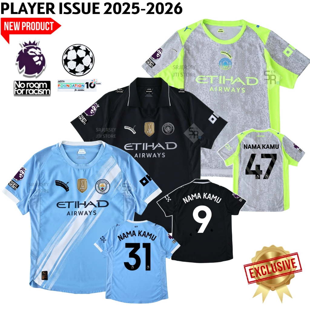 Jual PLAYER ISSUE jersey Mnchstr cty 2025 2026 Baju Bola Pi Pemain Version Home Away 3rd Third ...