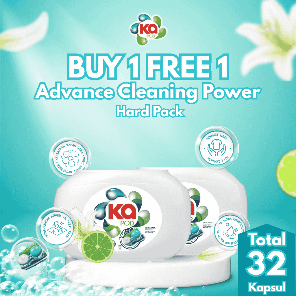 Jual Ka Pod 4in1 Detergen Kapsul - Advanced Cleaning Power Formula ...