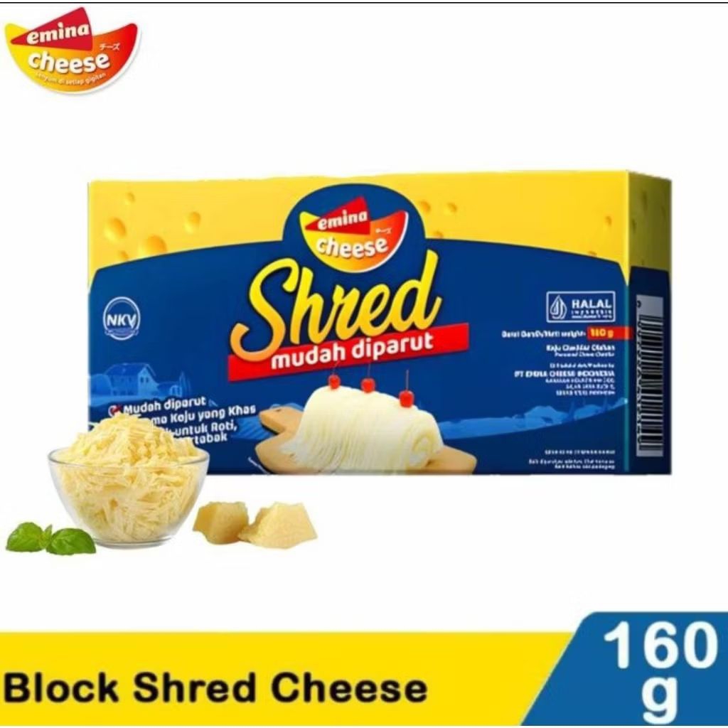 Jual Keju parut / Emina cheese shread 160 gr | Shopee Indonesia