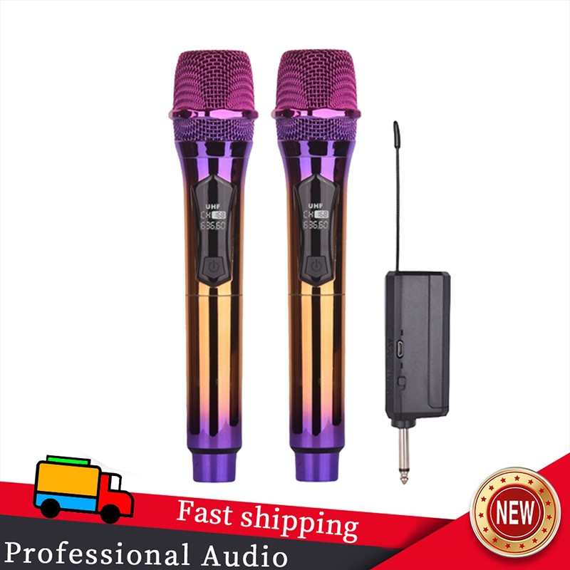 Jual Mic Wireless Karaoke Profesional LT-118 LT-128 Single Double Mic ...