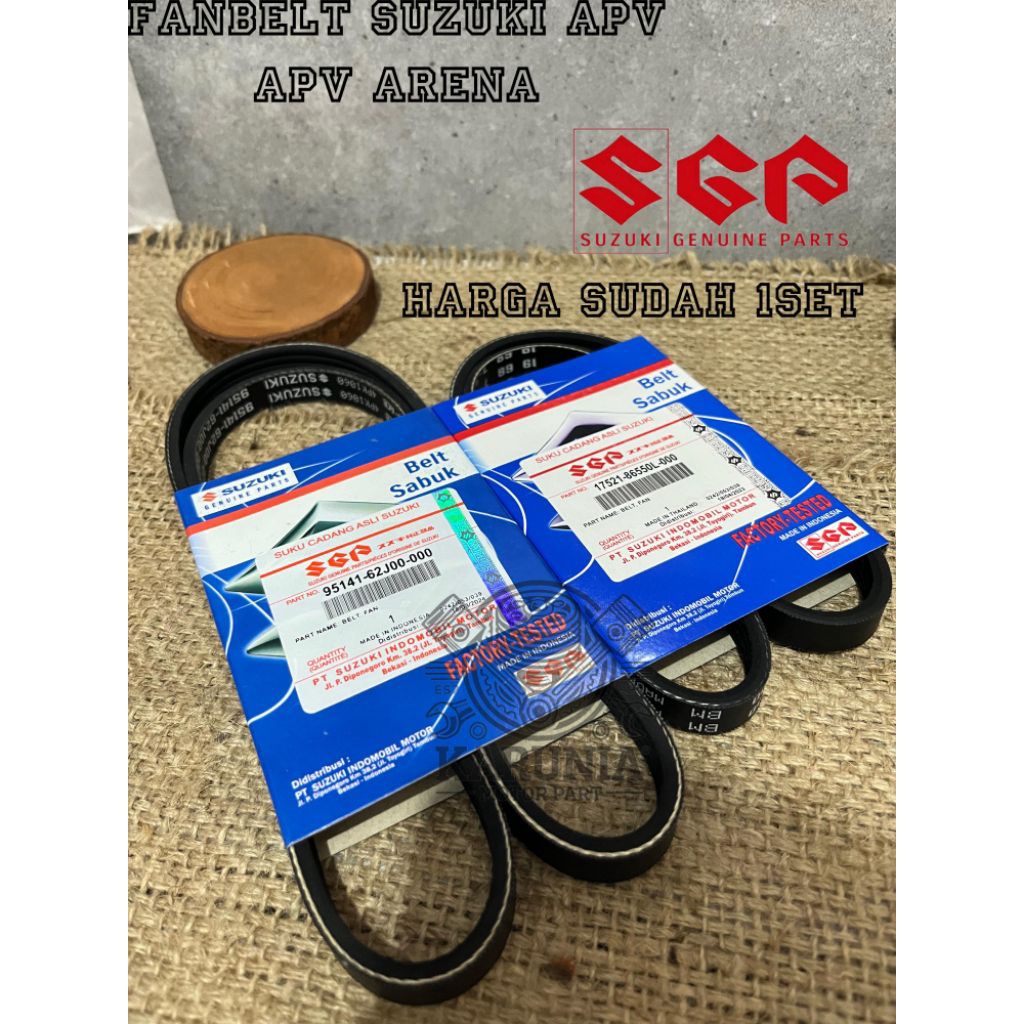 Jual Tali Kipas - Vbelt - Fanbelt -Van Belt Suzuki APV Lama Original SGP 1Set | Shopee Indonesia