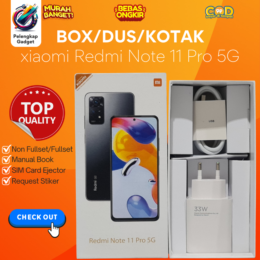 Jual BOX/DUS/KOTAK xiaomi Redmi Note 11 Pro 5G | Shopee Indonesia