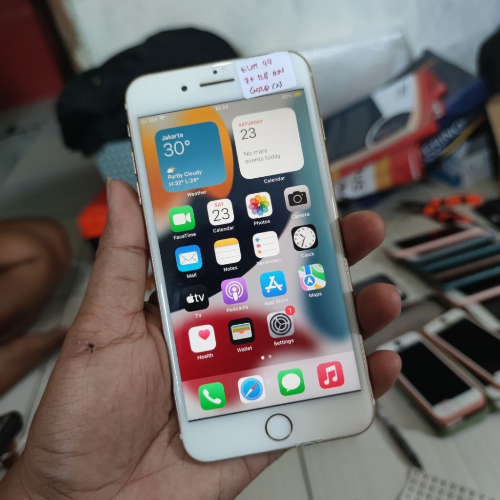 Jual (99) IP 7 PLUS 128GB BYPASS CELL GOLD (2) | Shopee Indonesia