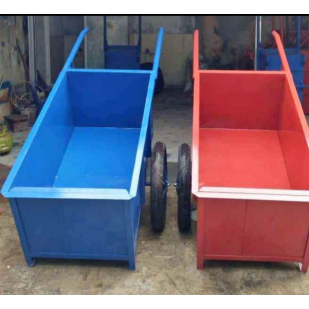 Jual Gerobak besi dorong besar ukuran 115x60x50 | Shopee Indonesia