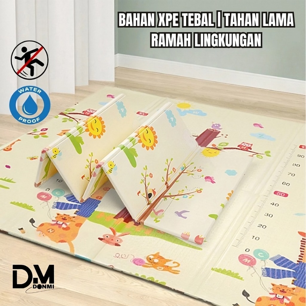 Jual Donmi SNI Matras Lipat Bayi 180x200cm Playmat Lipat Foam Karpet ...