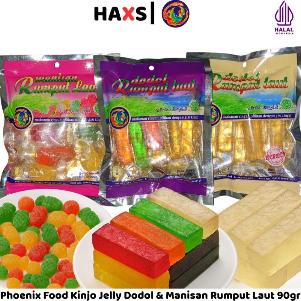 Jual Disc HAXS Phoenix Food Kinjo Jelly Dodol Manisan Rumput Laut 9gr ...