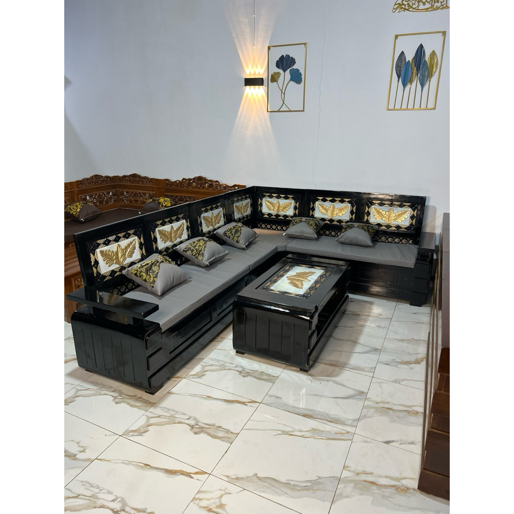 Jual KURSI TAMU JATI KURSI MODEL DOMINI KURSI SUDUT MINIMALIS | Shopee ...