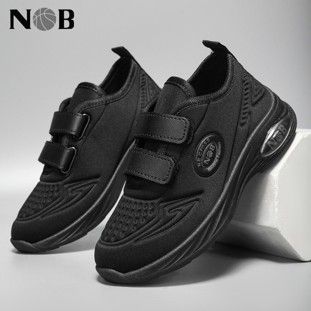 Jual NOB | Sepatu Sekolah Anak Premium | Kanvas Velcro | Anti Slip ...