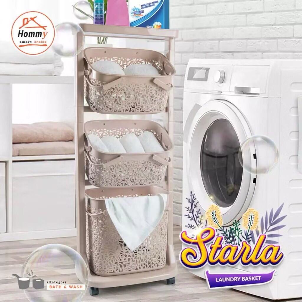 Jual 5750/KERANJANG TROLY LOUNDRY HOMMY STARLA | Shopee Indonesia
