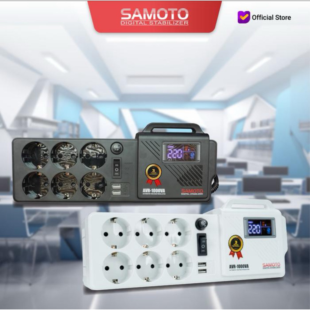 Jual Samoto Digital Stabilizer (Relay) Stavol Listrik Single Phase ...
