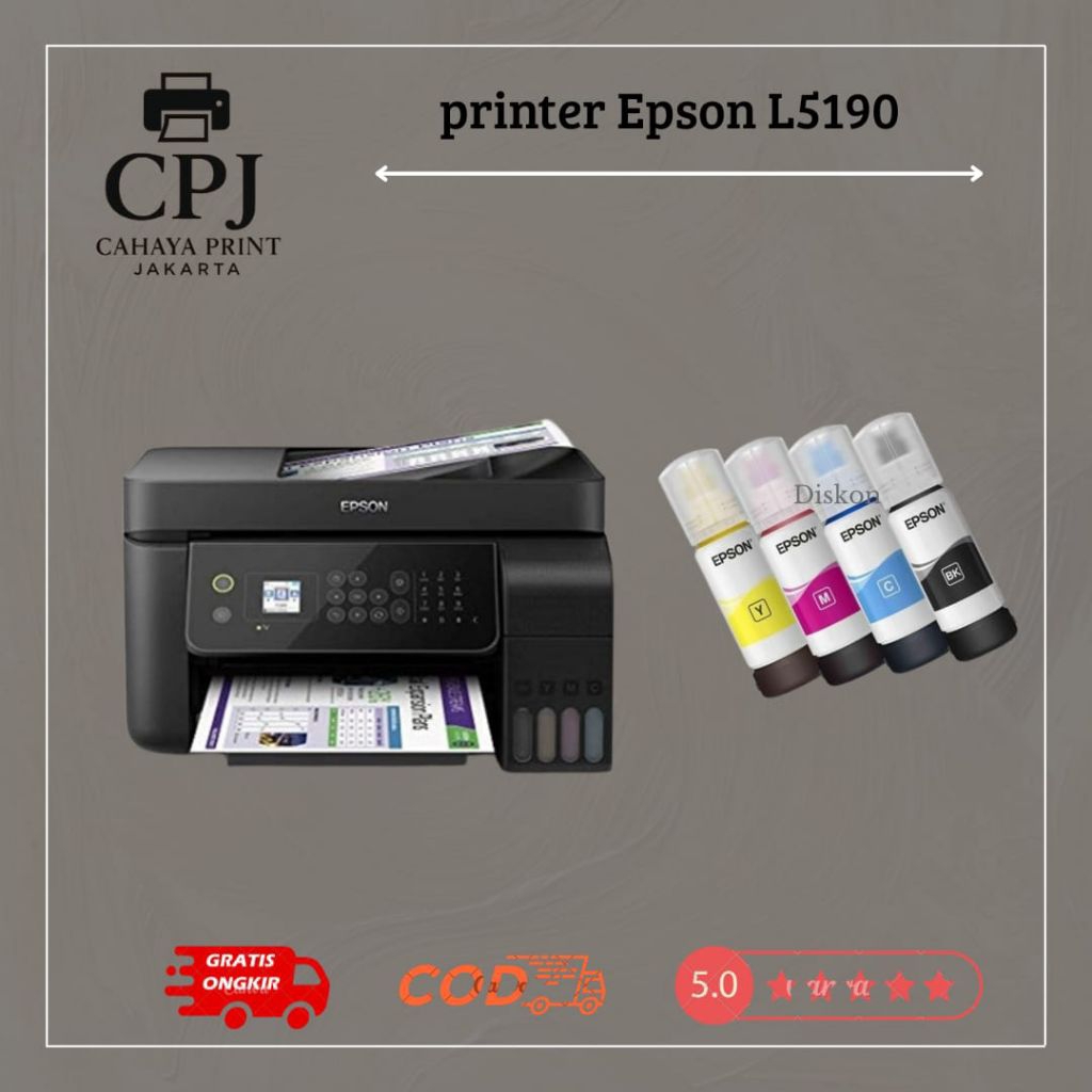 Jual Printer Epson L5190 All-in-one (PRINT SCAN COPY WIFI) | Shopee ...