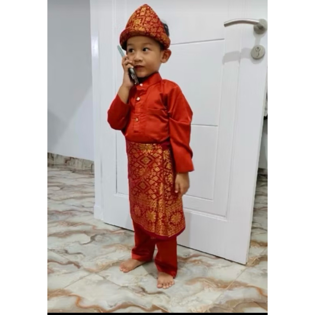 Jual Rumpak Tanjak Anak Model Lilit / Sarung Songket Anak Lilit / Obet ...