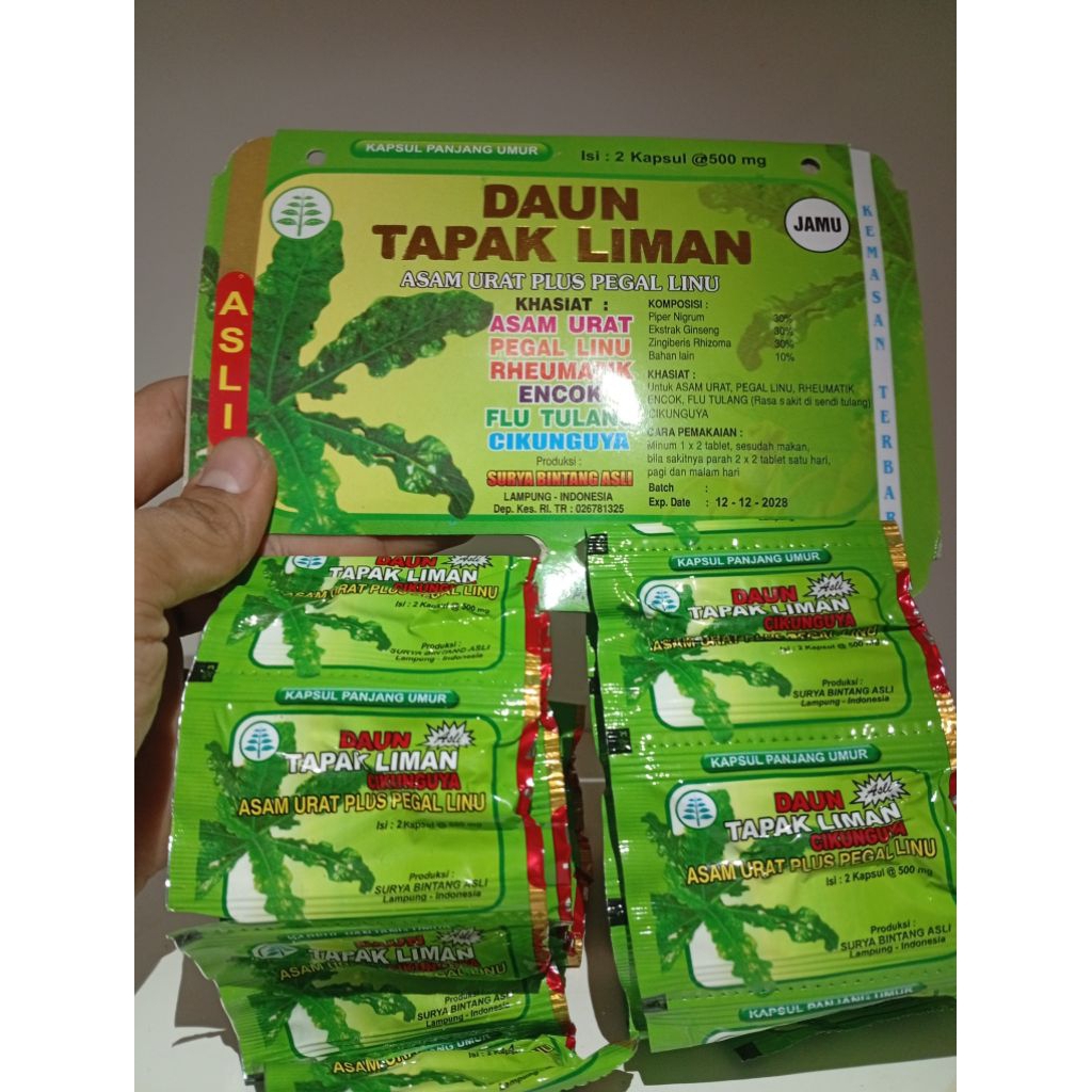 Jual DAUN TAPAK LIMAN ISI 20 SACHET | Shopee Indonesia
