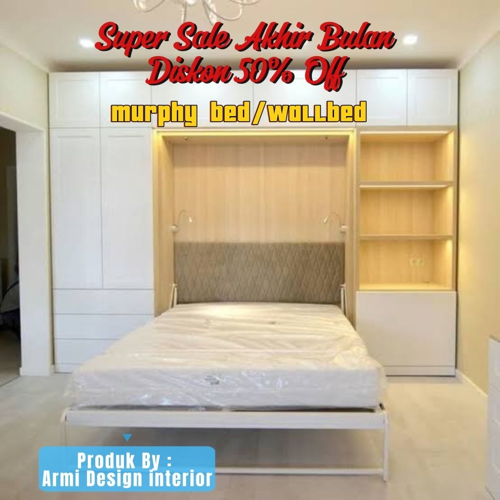 Jual Wall bed/Folding bed/Murphy bed | Shopee Indonesia