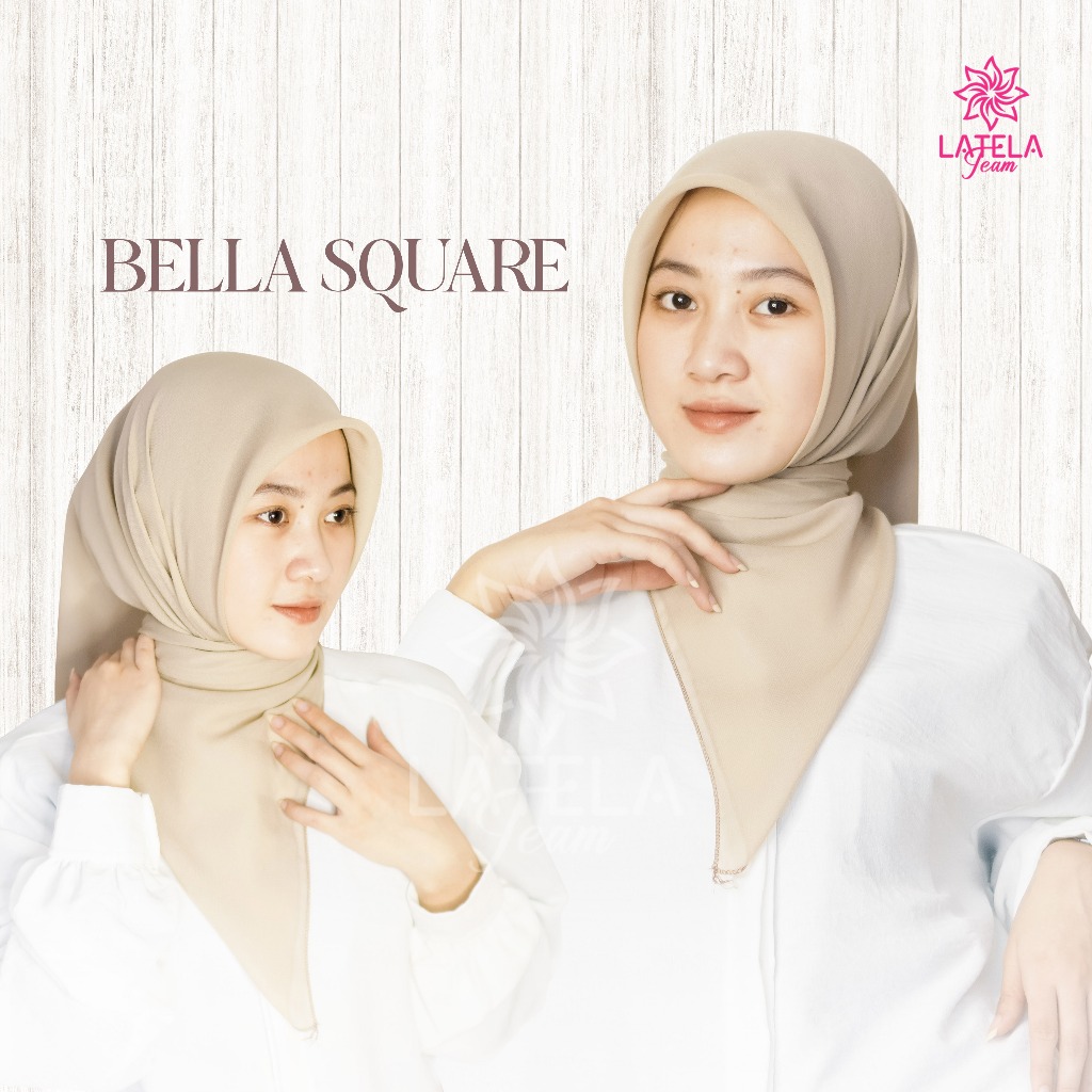 Jual Bella Square Hijab Segiempat Polycotton Standard Latela Hijab ...