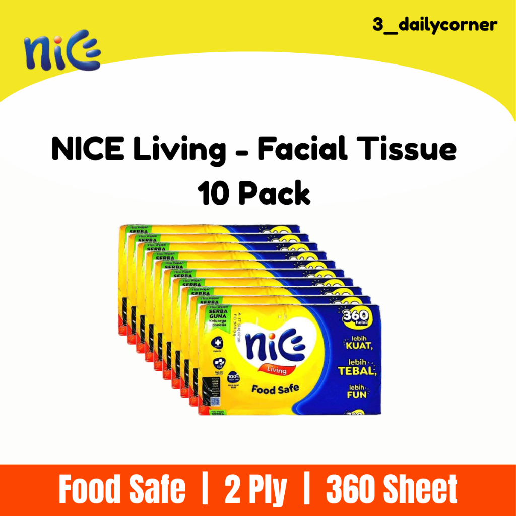 Jual Tissue Nice 360 Sheet - 10 Pack | Shopee Indonesia