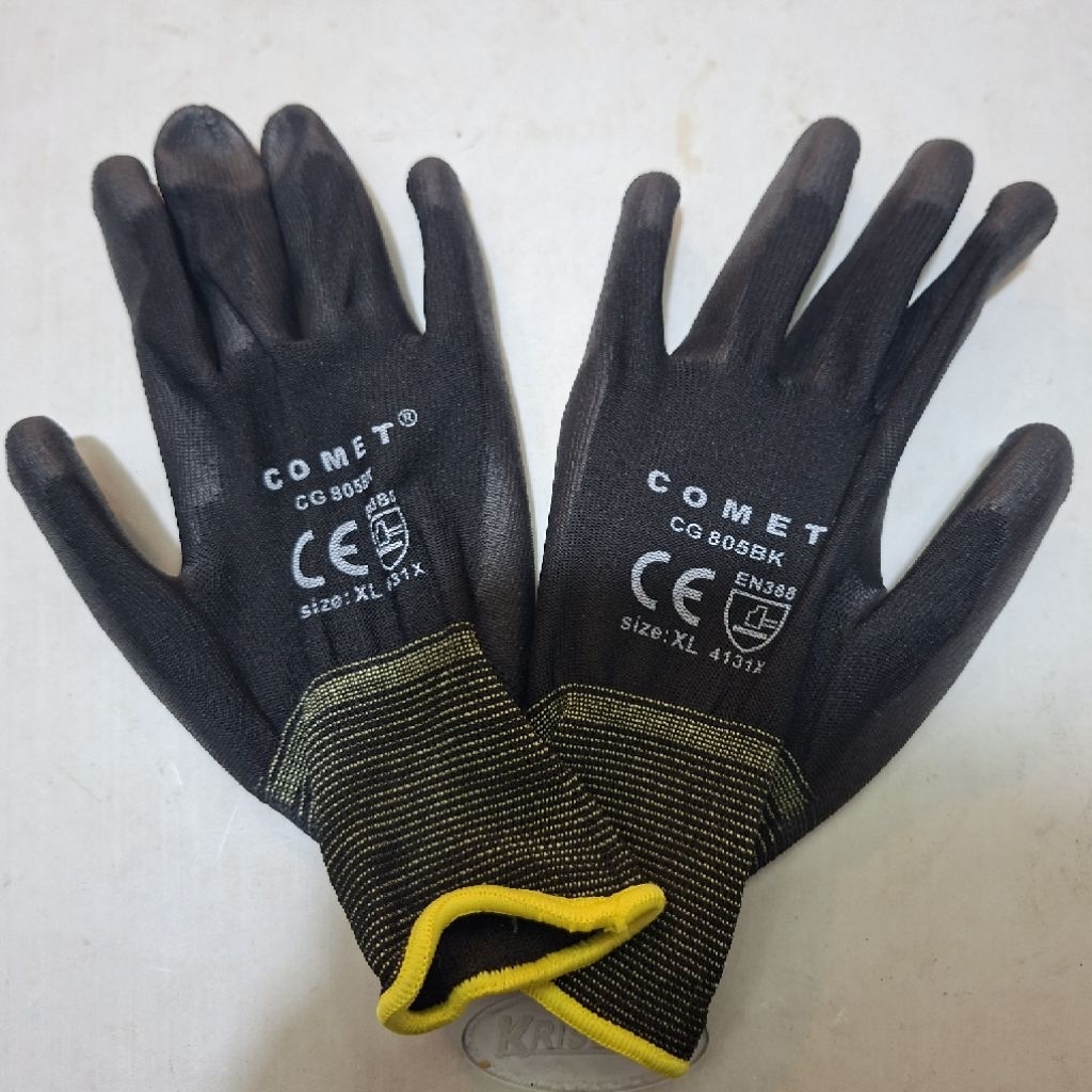 Jual Sarung Tangan Comet Cg 805 Hitam Anti Tajam Dan tusuk Murah ...