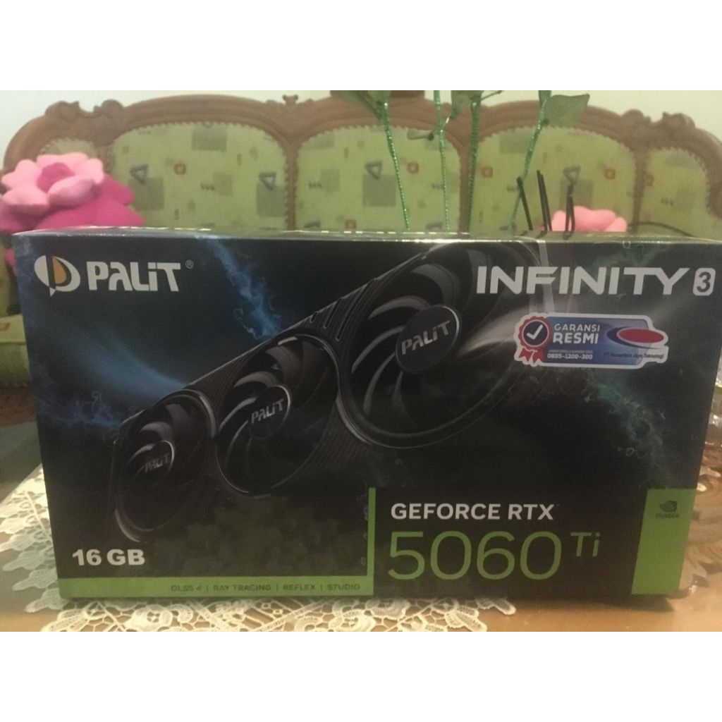 Jual Palit RTX 5060 Ti 16 GB Infinity 3 Triple Fan New | Shopee Indonesia