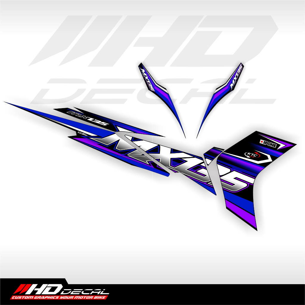 Jual striping custom jupiter mx 135 4s model tulisan sambung, bisa ...