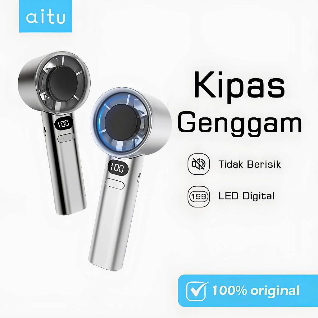Jual Aitu M11 Kipas Angin Mini Portable Turbo High-speed 199 Gear ...